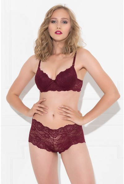 Kadın Sütyen Takımı Dantelli Dolgulu