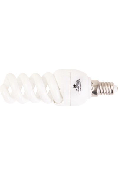 K2 KES014 15W E14 2700K Sarı Mini Spiral Ampul K2 KES014 15W E14 2700K Sarı Mini Spiral Ampul