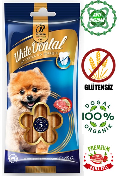 Buster Dental Dana Etli Doğal 5 Adet Köpek Ödülü -Xs (Küçük Irk) Buster Dental Dana Etli Doğal 5 Adet Köpek Ödülü -Xs (Küçük Irk)