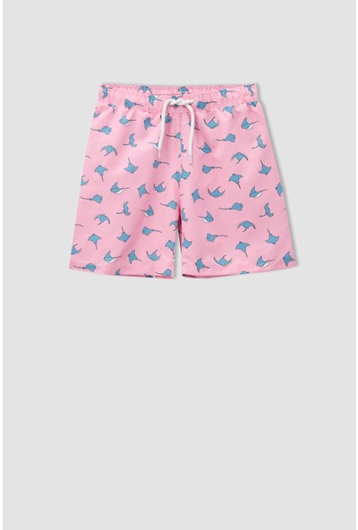 DeFacto Erkek Çocuk  Desenli Yüzme Şortu V6565A621HS