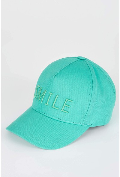 DeFacto Kız Çocuk Cool Nakışlı Baseball Şapka X0373A622SM DeFacto Kız Çocuk Cool Nakışlı Baseball Şapka X0373A622SM