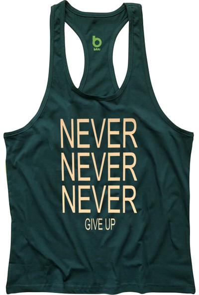 Bluu Nevernever2 Fitness Gym Tank Top Sporcu Atleti