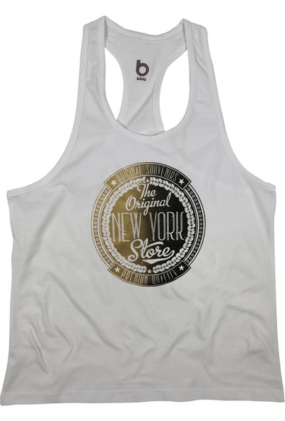 Bluu Nygoldx Fitness Gym Tank Top Sporcu Atleti
