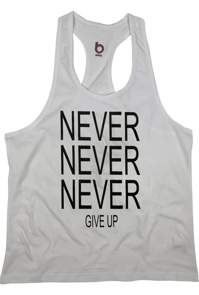 Bluu Nevernever2 Fitness Gym Tank Top Sporcu Atleti