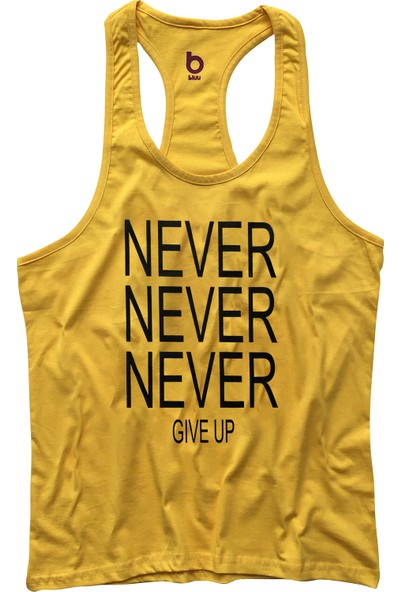 Bluu Nevernever2 Fitness Gym Tank Top Sporcu Atleti