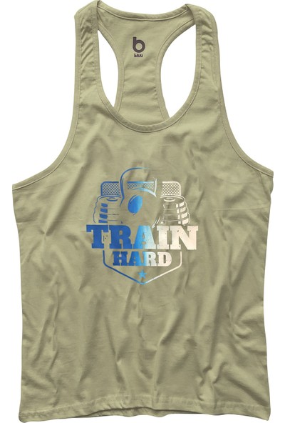 Bluu Trainhardx Fitness Gym Tank Top Sporcu Atleti Bluu Trainhardx Fitness Gym Tank Top Sporcu Atleti
