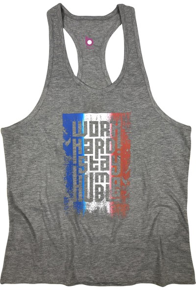 Bluu Hmblefr Fitness Gym Tank Top Sporcu Atleti
