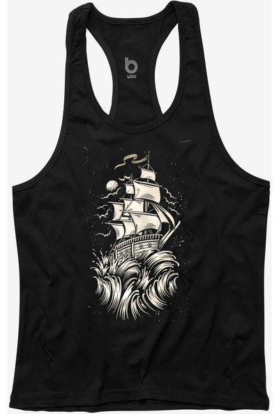 Bluu Wave Fitness Gym Tank Top Sporcu Atleti