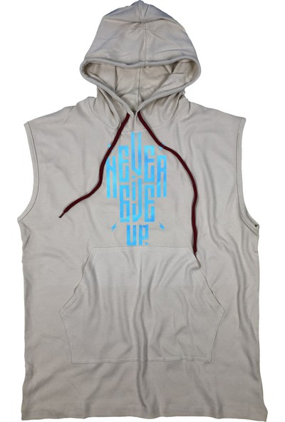 Bluu Ngup Unisex Kapşonlu Kolsuz T-Shirt Fitness Atleti Bluu Ngup Unisex Kapşonlu Kolsuz T-Shirt Fitness Atleti