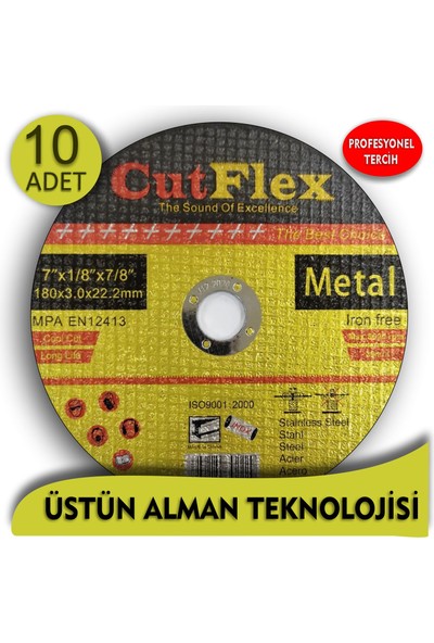 Cutflex Metal Kesici Disk 180x3 Cutflex Metal Kesici Disk 180x3