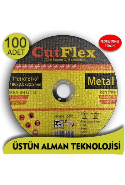 Cutflex Metal Kesici Disk 180x3 Cutflex Metal Kesici Disk 180x3