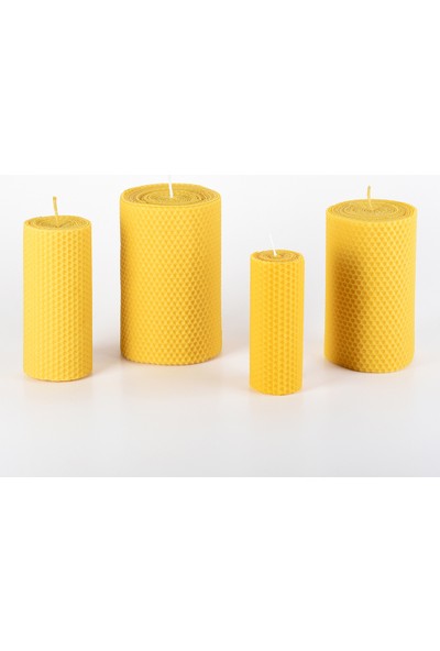 Inka Wood Co. Balmumu 4’lü Mum Seti