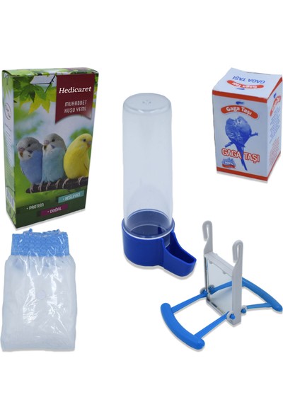 Hedicaret Kuş Kafesi Aksesuar Seti Beşli Paket Tül Suluk Salıncak Ayna Muhabbet Kuşu Yemi 250 gr Gaga Taşı Paket Hedicaret Kuş Kafesi Aksesuar Seti Beşli Paket Tül Suluk Salıncak Ayna Muhabbet Kuşu Yemi 250 gr Gaga Taşı Paket