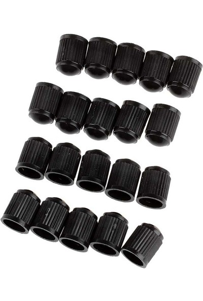 Guangdong Spirit 20 Adet Plastik Bisiklet Bisiklet Vana Toz Kapakları Araba Van Motosiklet Lastik Tüpleri Siyah