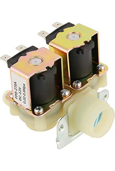 Guangdong Spirit DN20 G3/4 Dc 12V Çift Kafa Elektrikli Su Giriş Solenoid Valfı Normalde Çamaşır Makinesi Için Kapalı 0-40 Derece Tature Guangdong Spirit DN20 G3/4 Dc 12V Çift Kafa Elektrikli Su Giriş Solenoid Valfı Normalde Çamaşır Makinesi Için Kapalı 0-40 Derece Tature