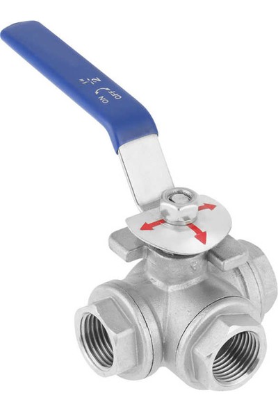 Guangdong Spirit Paslanmaz Çelik SUS304 Boru T-Port Küresel Vana Üç Yollu Tip Dişi Diş DN15 Guangdong Spirit Paslanmaz Çelik SUS304 Boru T-Port Küresel Vana Üç Yollu Tip Dişi Diş DN15