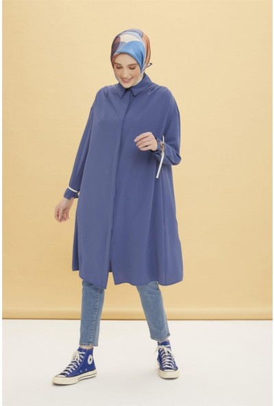 Armine 22Y4801 Kadın Indigo Tunik