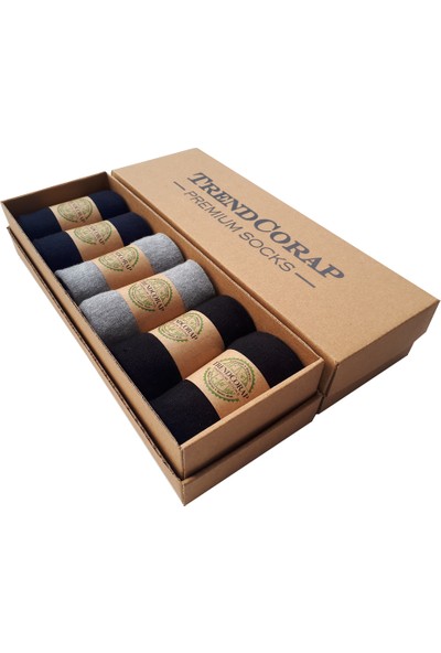 Trendcorap Premium 6'lı Dikişsiz Mevsimlik Bambu Erkek Çorap Trendcorap Premium 6'lı Dikişsiz Mevsimlik Bambu Erkek Çorap