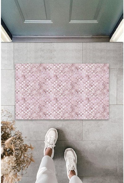 Silkcoat Home Dijital Baskı Pembe Karışık Paspas PS1089 Silkcoat Home Dijital Baskı Pembe Karışık Paspas PS1089