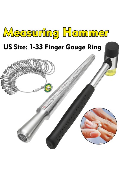 Guangdong Spirit Alet Abd Boyutu 1-33 Yüzük Ölçme Parmağı Sizer Guage Mandrel Metal Çubuk Çekiç Guangdong Spirit Alet Abd Boyutu 1-33 Yüzük Ölçme Parmağı Sizer Guage Mandrel Metal Çubuk Çekiç