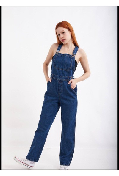 Beleza Store Kadın Kot Salopet Koyu Mavi Tulum Denim Uzun Kot Bahçivan Tulum Beleza Store Kadın Kot Salopet Koyu Mavi Tulum Denim Uzun Kot Bahçivan Tulum