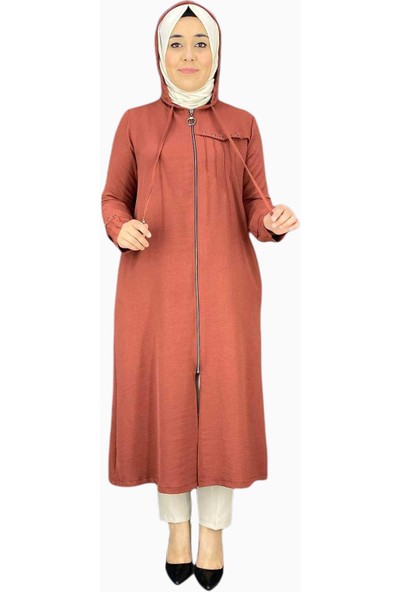 Moda Eminler Kadın Robarlı Nervür Tesettür Kap