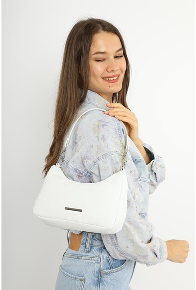 Gudu Bags Gudubags Saten Baguette El ve Omuz Çantası