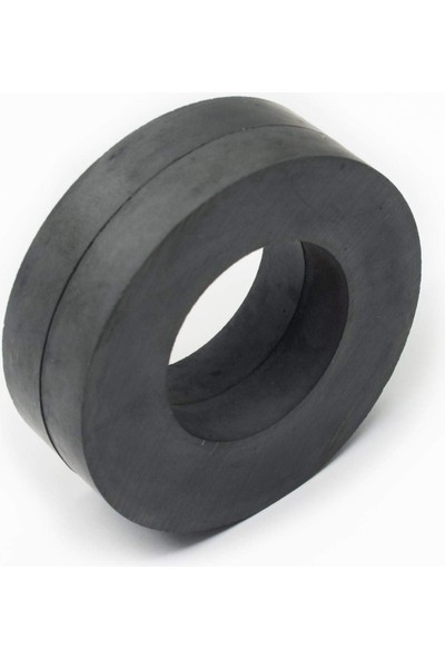Sünya Magnet 2 Adet 60 mm x D32 mm x 10 mm Ferrit Kömür Seramik Halka Mıknatıs Sünya Magnet 2 Adet 60 mm x D32 mm x 10 mm Ferrit Kömür Seramik Halka Mıknatıs