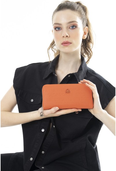 Benetton Kadın Cüzdan Turuncu BNT737