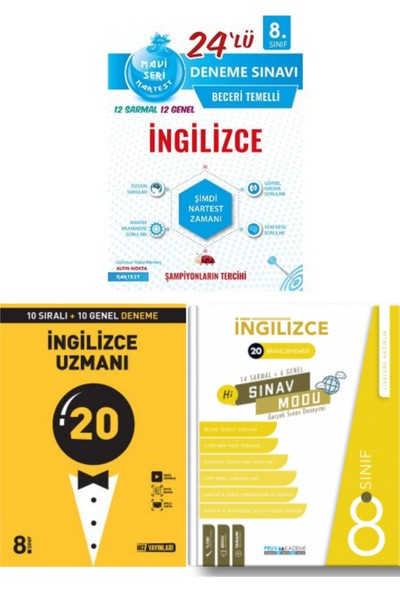 8. Sınıf Nartest (Mavi Seri)-Hız-Pruva Ingilizce Lgs Deneme Seti