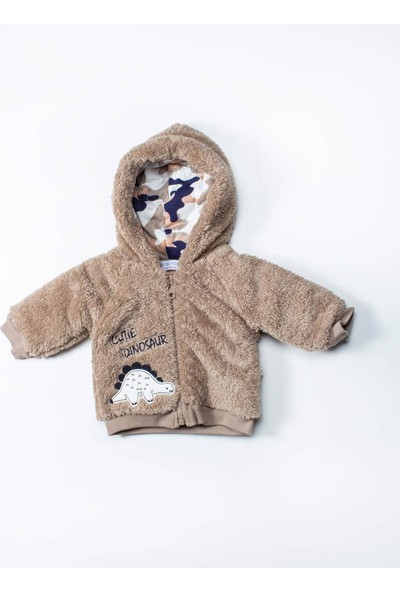 For My Baby Dino Kapüşonlu Welsoft Hırka 21700 For My Baby Dino Kapüşonlu Welsoft Hırka 21700