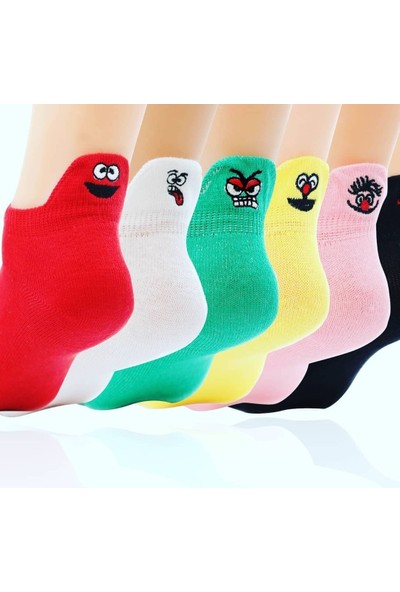London Socks Emoji Desenli Unisex Soket Çorap Model 1