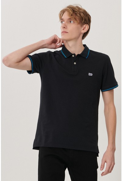 Slim Fit Dar Kesim Polo Yaka %100 Pamuk Tişört