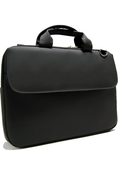 D'Vers Siyah Macbook Air Pro 13 13.3-14 Inç Darbeye Karşı Korumalı Laptop Çantası