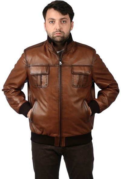 AsyaClub Steve Hakiki Deri Erkek Taba Ceket-Mont 35-k 0029 AsyaClub Steve Hakiki Deri Erkek Taba Ceket-Mont 35-k 0029