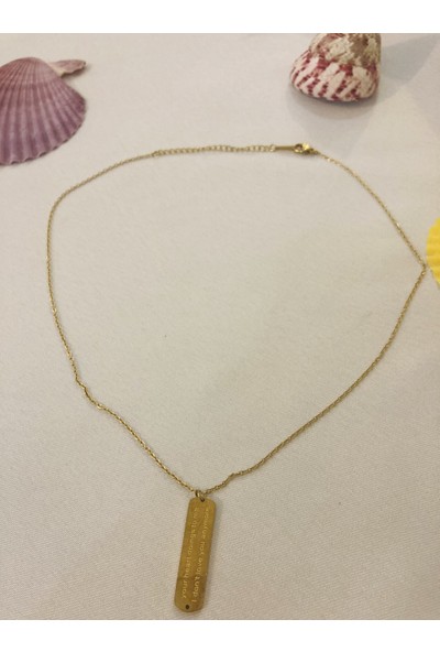 Hera Takı Atölyesi Altın Kaplama Çelik Kolye