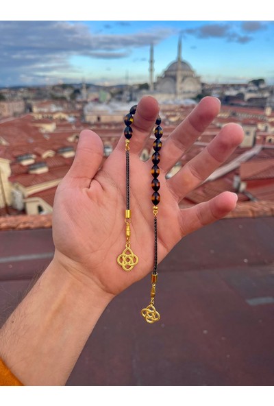 Market Of Universe Zaza Sürmeli Toz Kehribar Tesbih