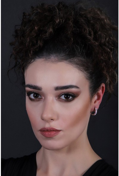 Je Accessoire 925 Silver Imported Enamel Hoop Earrings Je Accessoire 925 Silver Imported Enamel Hoop Earrings