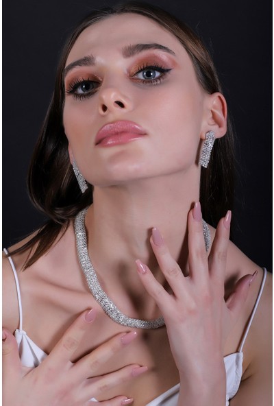 Je Accessoire Rıva Necklace Earrıng Set