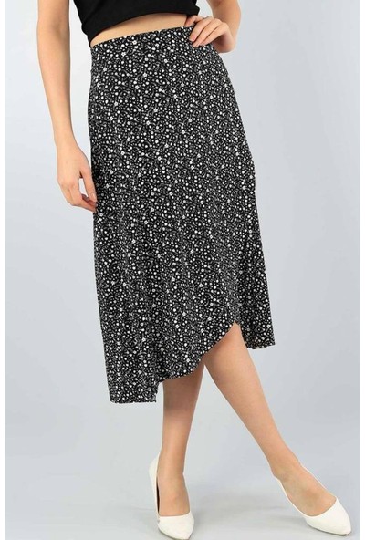 Bayan Desenli Uzun Etek