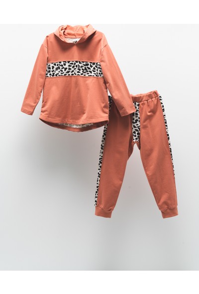 Tosmik Kapşonlu Leoparlı Ikili Takım
