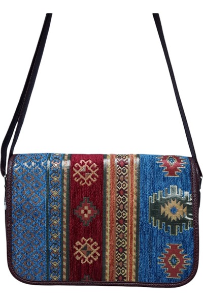 Kapadokya Hediyelik Kilim ve Otantik Desenli Goblen Omuz Çantası