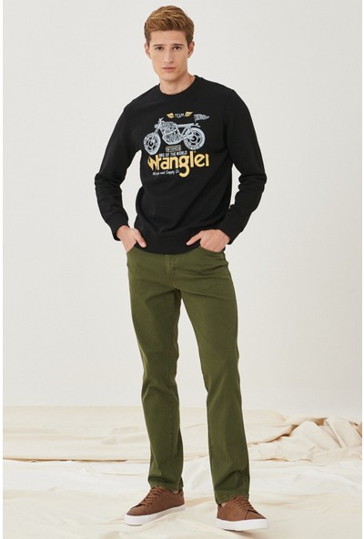 Wrangler Slim Fit Dar Kesim Denim Esnek Jean Kot Pantolon Wrangler Slim Fit Dar Kesim Denim Esnek Jean Kot Pantolon