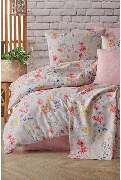 Iyi Geceler Istanbul Çift Kişilik Nevresim Takımı - Garden Pembe