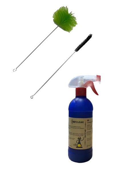 Üstüntaş Nargile Temizlik Seti Nargile Ser Harbi ve Şişe 3 Lü Set Artı Temizlik Sıvısı