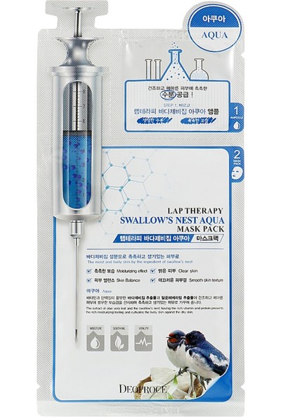 Deoproce Nemlendirici Canlandırıcı Derin Okyanus Suyu Içerikli Swallow's Nest Aqua Klinik Ampul Yüz Maskesi 25ML Deoproce Nemlendirici Canlandırıcı Derin Okyanus Suyu Içerikli Swallow's Nest Aqua Klinik Ampul Yüz Maskesi 25ML