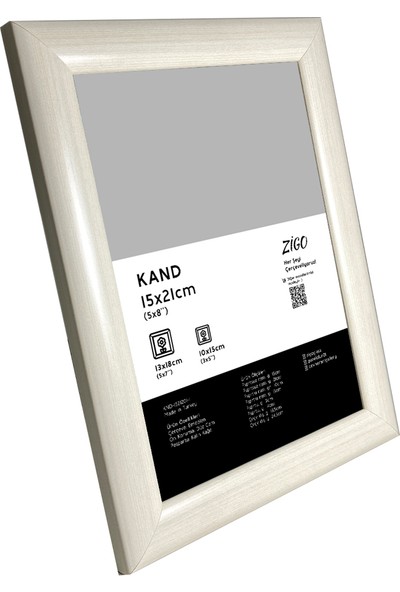 Zigo Glass Kand Krem 15X21 Camlı Fotoğraf Çerçevesi Zigo Glass Kand Krem 15X21 Camlı Fotoğraf Çerçevesi