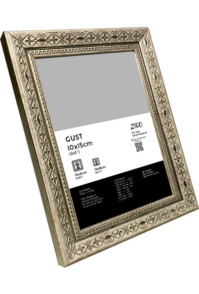 Zigo Glass Gust Krem-Gümüş 10X15 Camlı Fotoğraf Çerçevesi Zigo Glass Gust Krem-Gümüş 10X15 Camlı Fotoğraf Çerçevesi