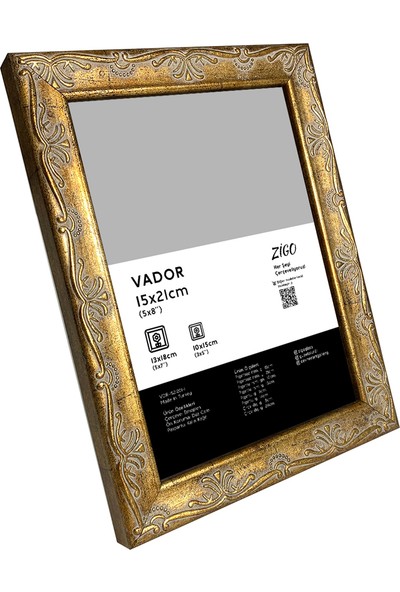 Zigo Glass Vador Altın 15X21 Camlı Fotoğraf Çerçevesi Zigo Glass Vador Altın 15X21 Camlı Fotoğraf Çerçevesi