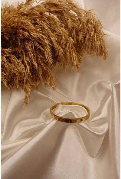 Hiya Accessory Çelik Cartier Gold 18CM Bilezik Hiya Accessory Çelik Cartier Gold 18CM Bilezik